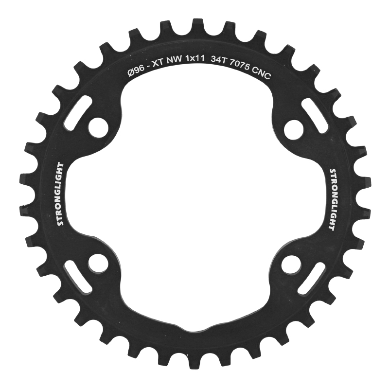 Stronglight Plateau vtt 4bra d.96 pour shimano xt m8000-slx m7000 mono 34dts 11v. noir non ...