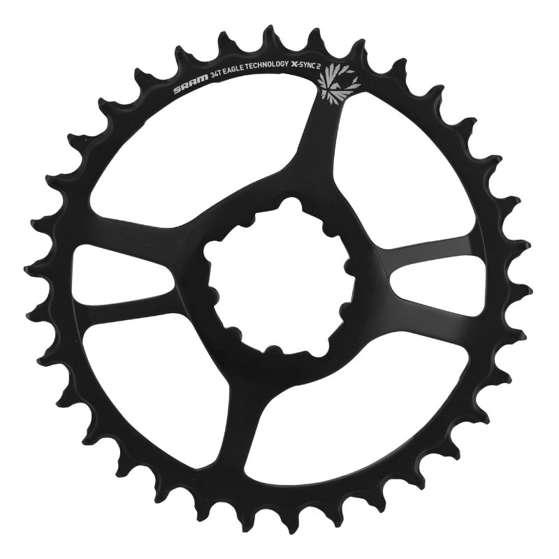 Sram Plateau vae-e-bike direct mount x-sync2 11-12v. acier 34dts mono noir boost offset 6mm ...